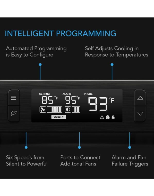 AC Infinity AIRCOM T10 Erősítő és AV Komponens hűtőventilátor-rendszer ...